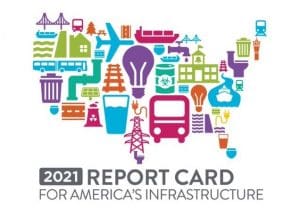 U.S. infrastructure receives C- grade on ASCE's 2021 report card ...